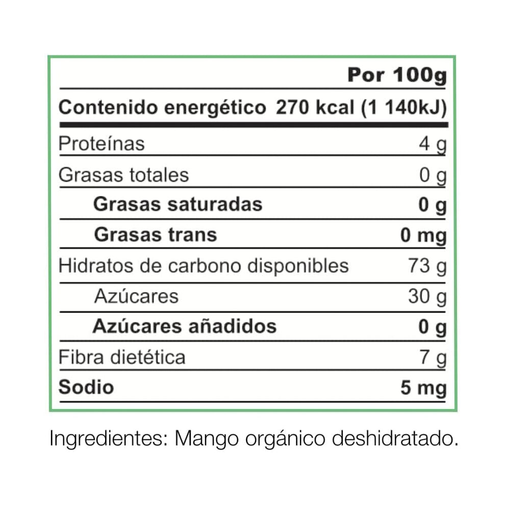Mango Orgánico Deshidratado – Casa Cultiva