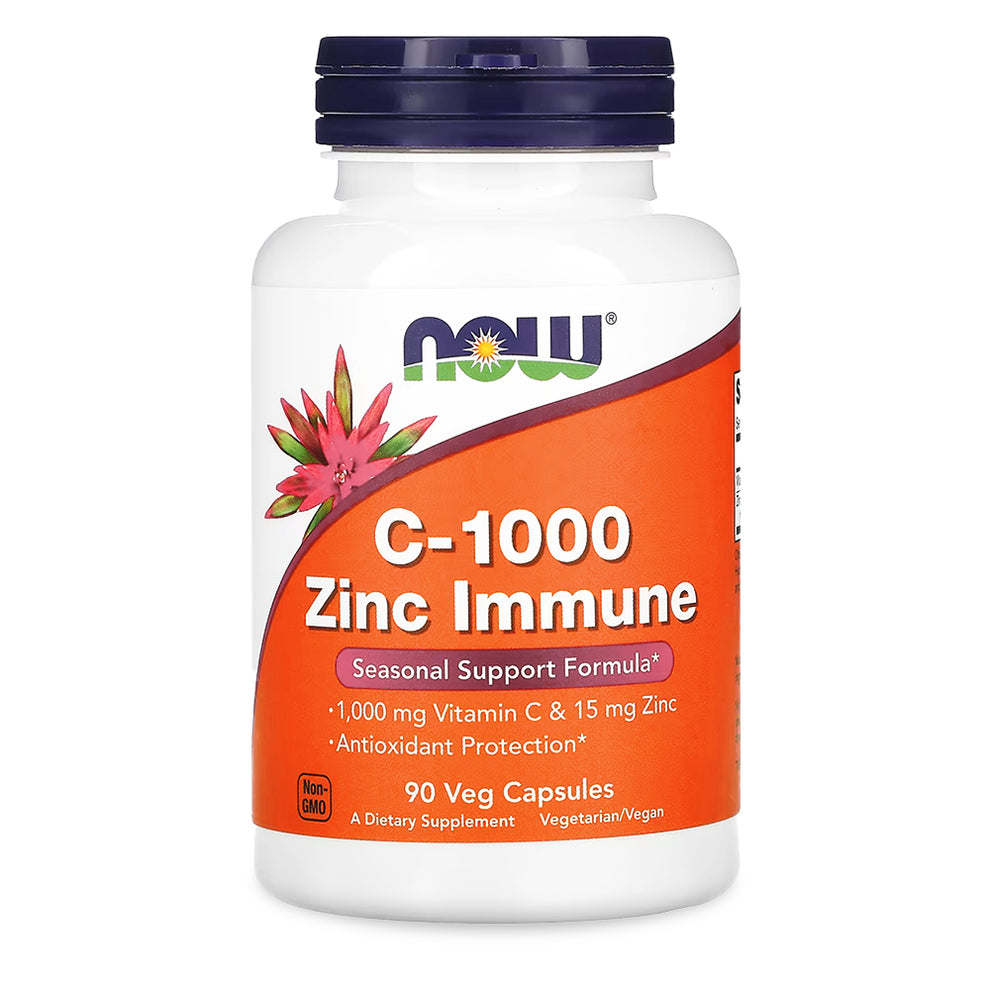 Now, Vitamina C-1000 Zinc Immune, 90 caps – Casa Cultiva