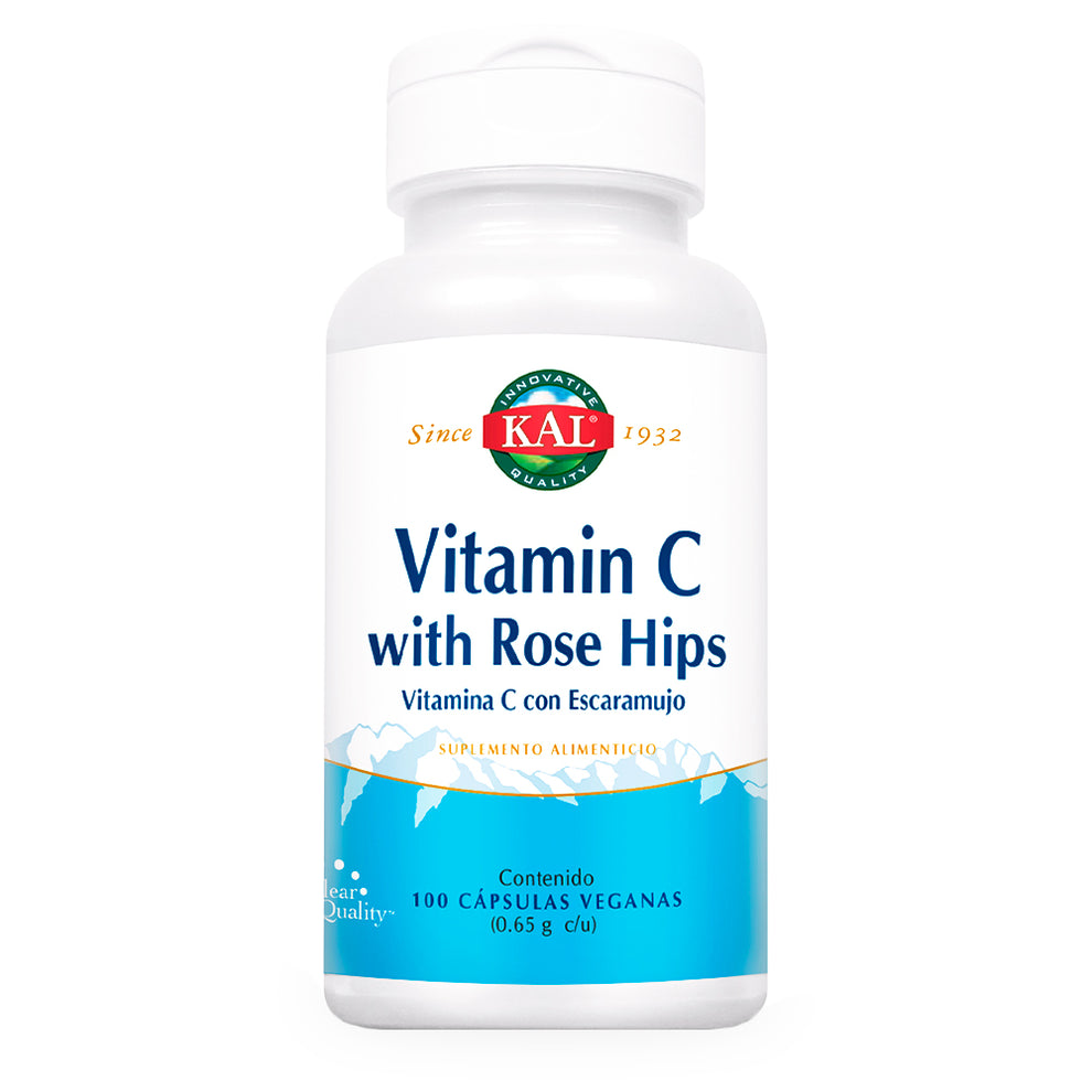 Vitamina C con Rosa Mosqueta, 100 caps – Casa Cultiva